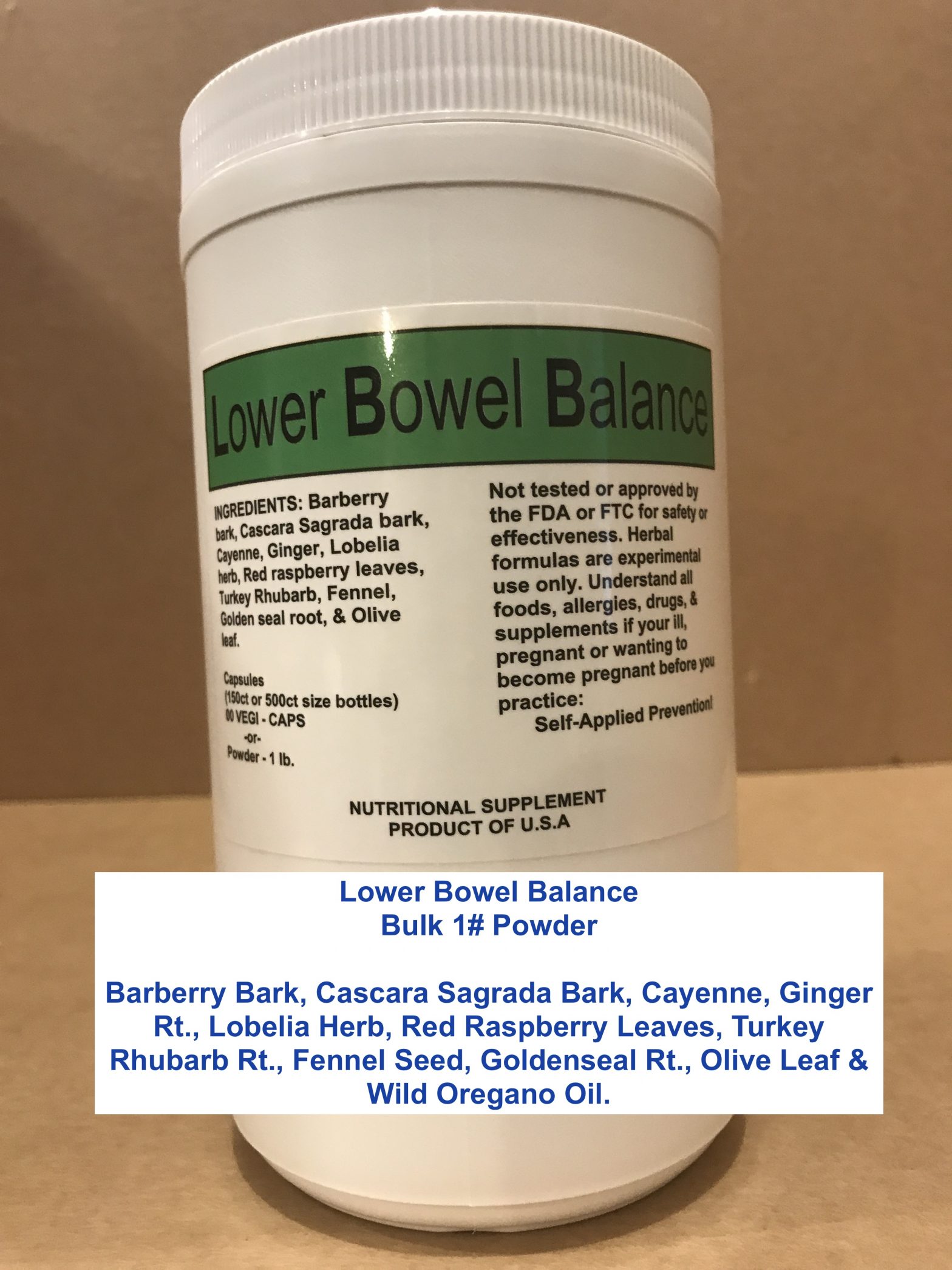 (1) Lower Bowel Balance (LBB) “Read First”